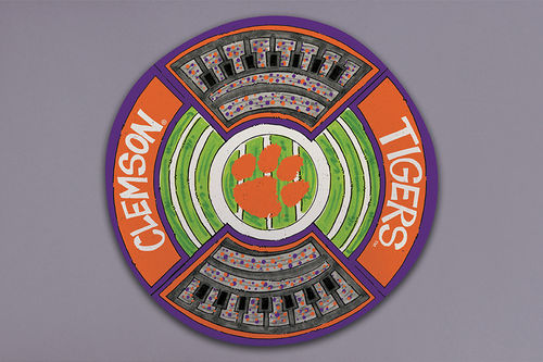 CLEM ROUND STADIUM PLATTER 13.5