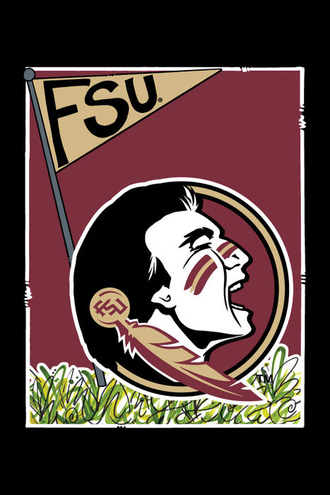 FSU MASCOT FLAG