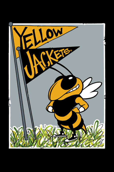 GA TECH MASCOT FLAG