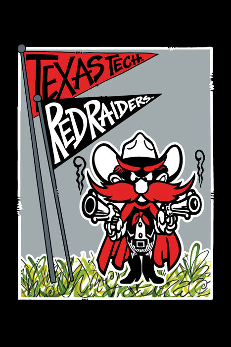 TX TECH MASCOT FLAG