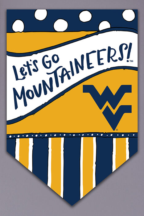 WVU Dots and Stripes Flag