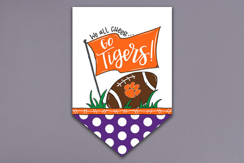 CLEM WE ALL CHEER FLAG